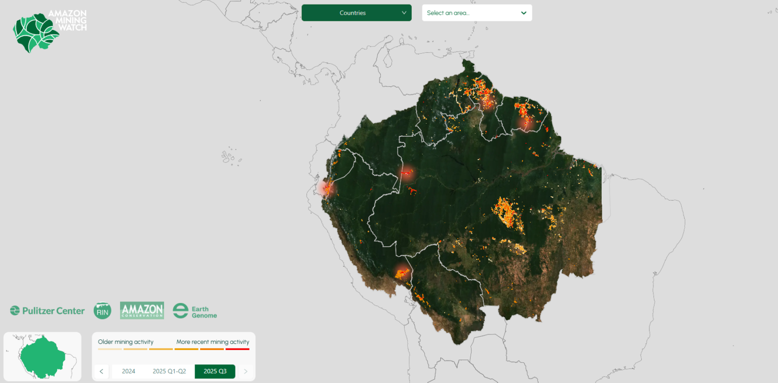 Amazon Mining Watch: AI-Powered Platform Detects Gold Mining ...